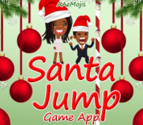 Santa Jump Game App with AAeMojis